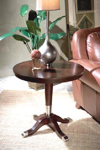 Merlot Finish Side Table